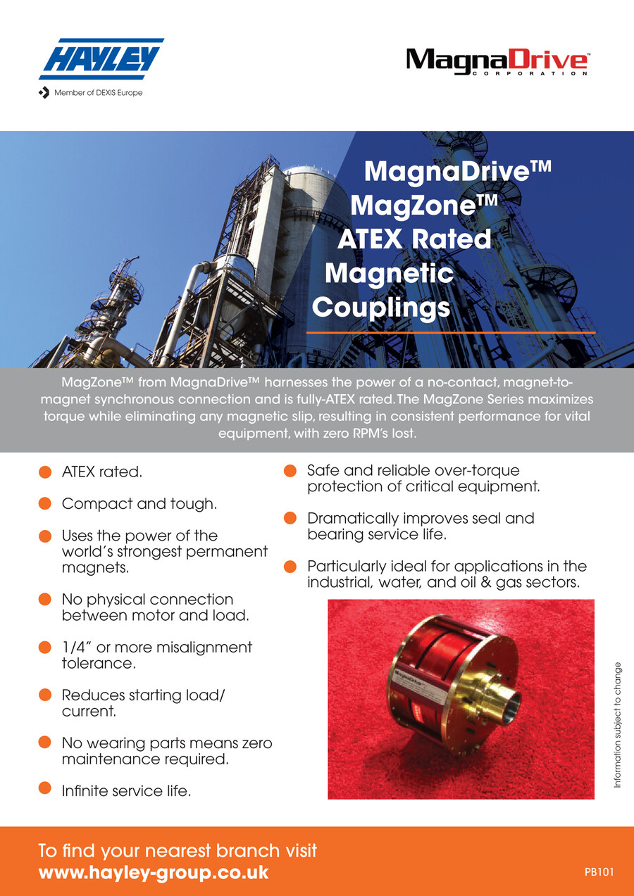 PB101 MagnaDrive MagZone Magnetic Couplings by Hayley Group - Flipsnack