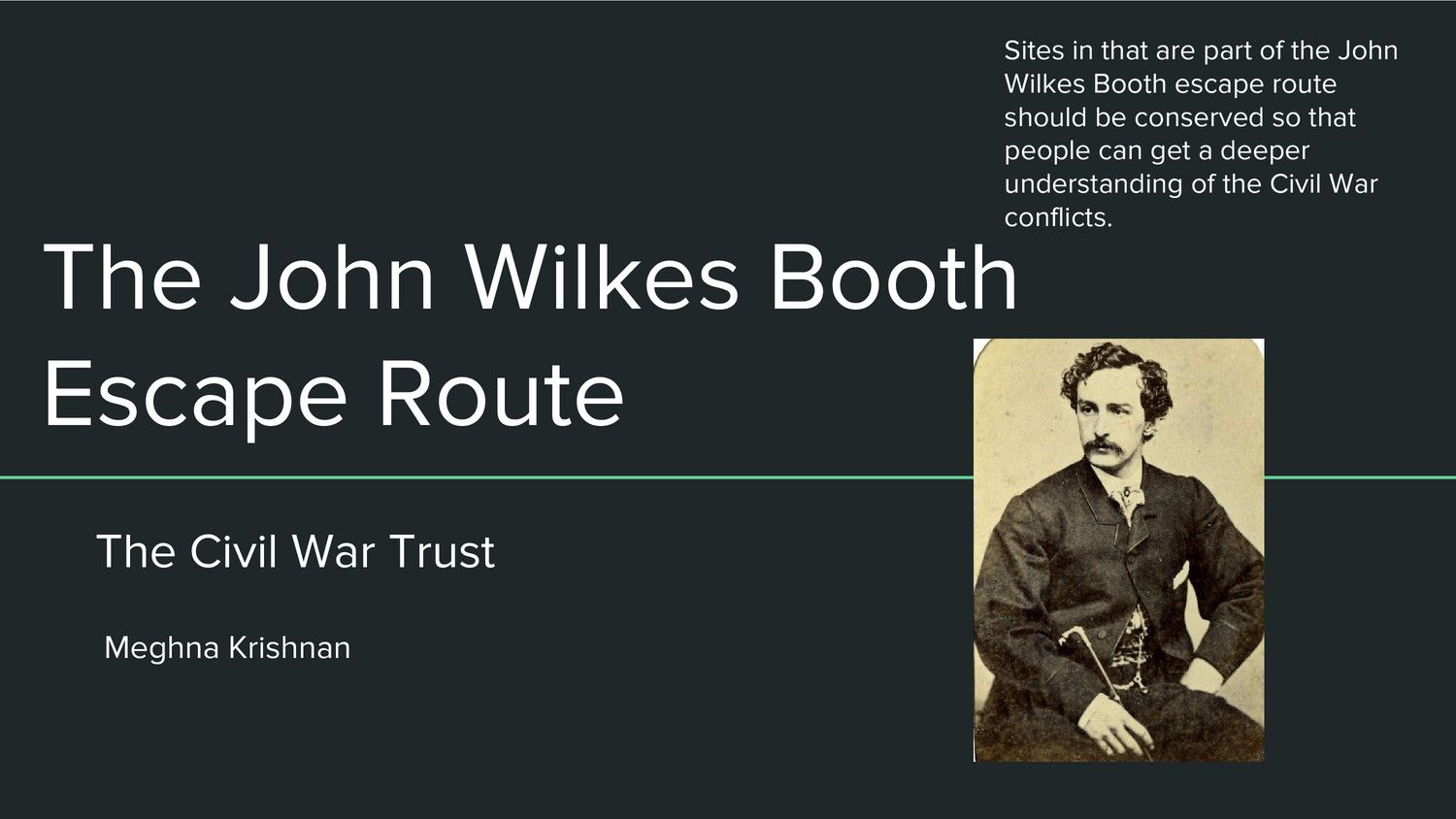 John Wilkes Booth Escape Route by Meghna Krishnan - Flipsnack