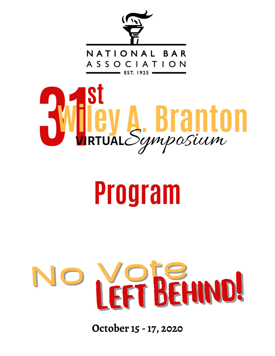 31st Annual Wiley Branton Symposium Program Book by National Bar ...