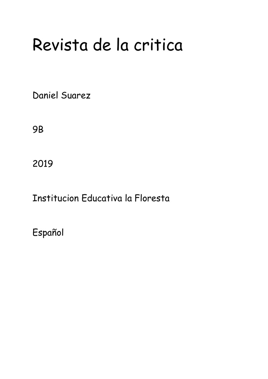 Critica periodistica by Daniel Suarez - Flipsnack