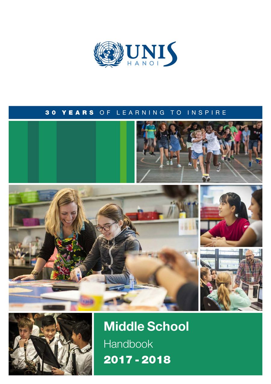 Middle School Handbook 2017-2018 by UNIS Hanoi - Flipsnack