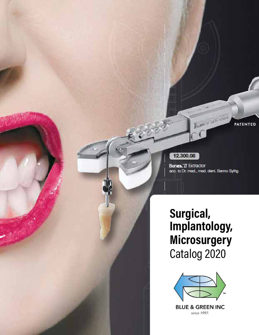 Surgical, Implantology, Microsurgery Catalog 2020 by Blue and Green Inc ...