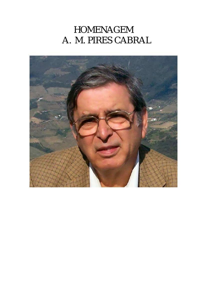 HOMENAGEM A .M. PIRES CABRAL by Notícias Do... - Flipsnack