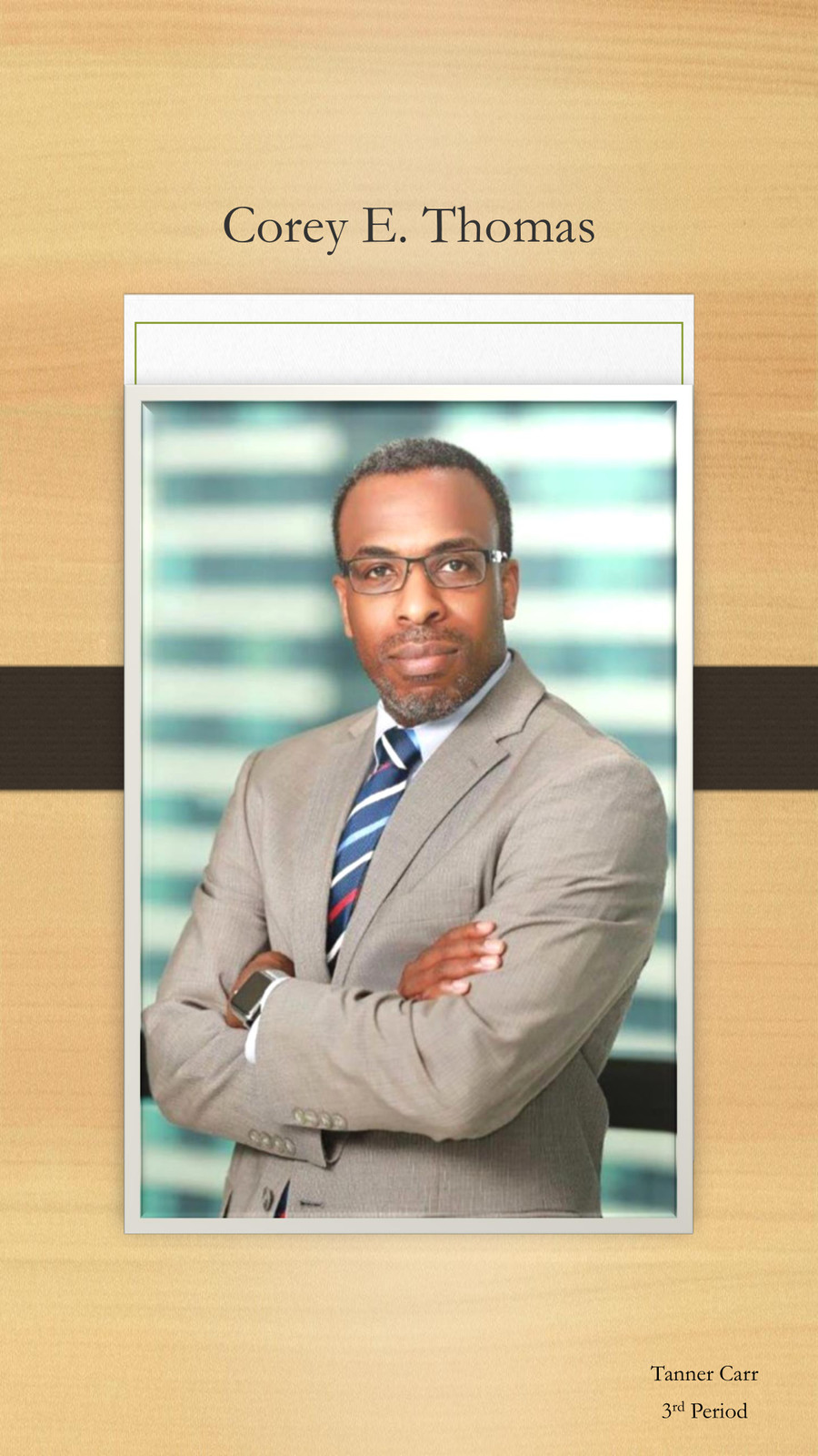 Corey E. Thomas by Tanner Carr - Flipsnack