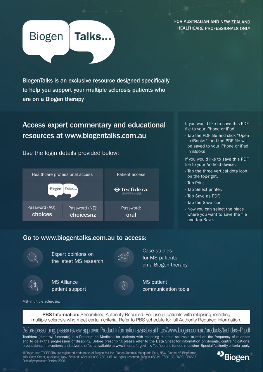 TEC0133_Tecfidera_vCardBiogenTalks_PDF_HCP_AU_HR by Biogen ANZ - Flipsnack