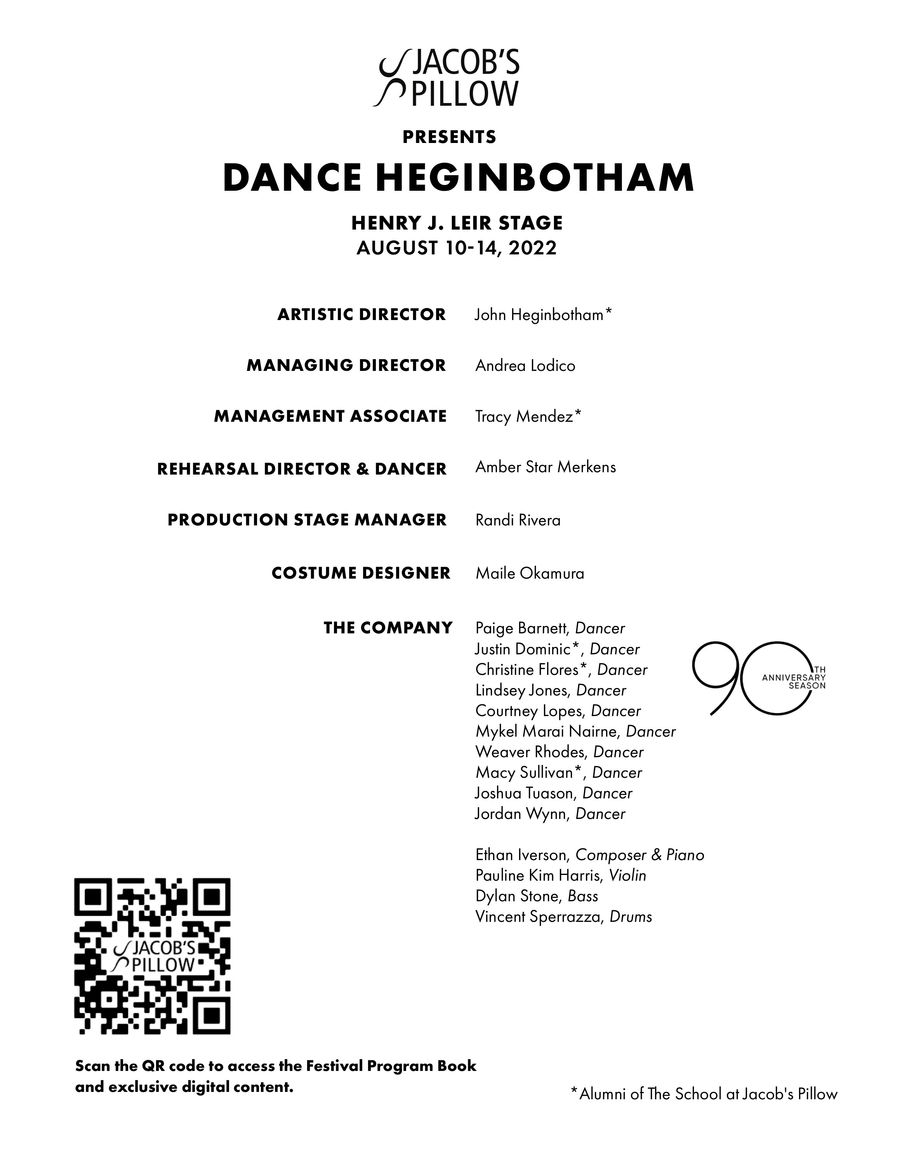 Dance Heginbotham | Jacob's Pillow Dance Festival 2022 by Jacob's ...