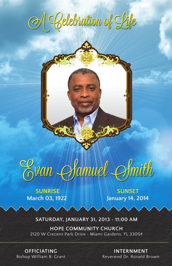 Vintage Style Funeral Program Template by Michael Taylor - Flipsnack