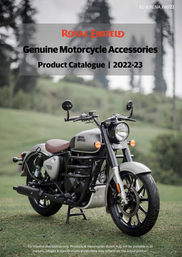 Old - GMA B2B CATALOG_EU & RENA_'22'23 by Royal Enfield - Genuine Motor ...