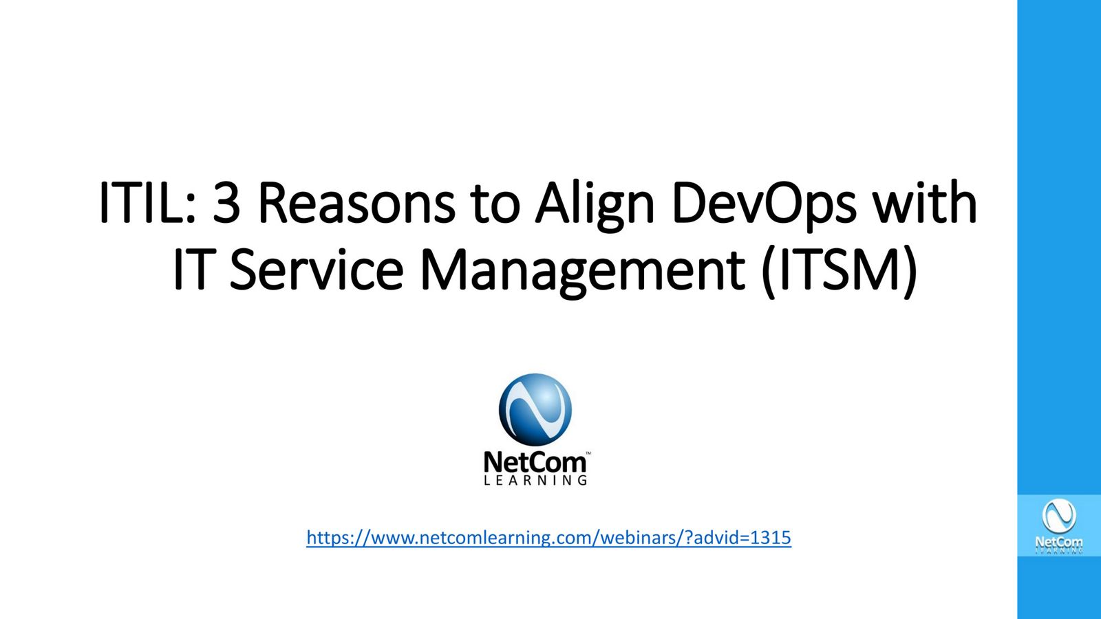 ITIL - 3 Reasons to Align DevOps with IT Service Management by ...