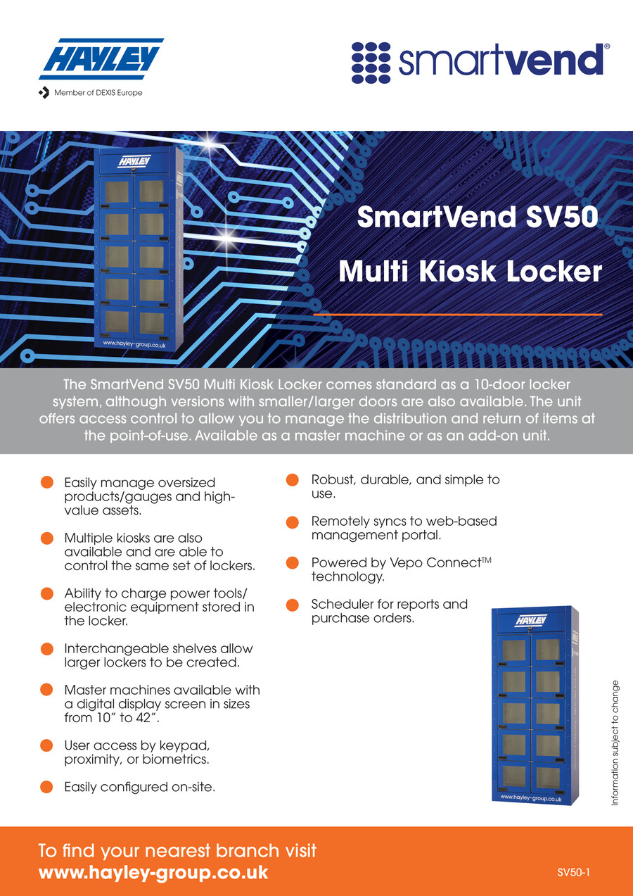 SmartVend SV50 - Multi Kiosk Locker by HAYLEY DEXIS - Flipsnack