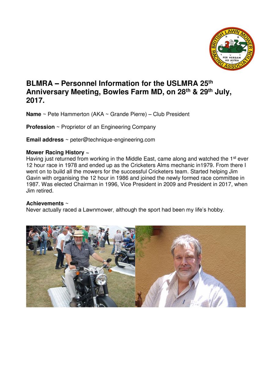 Meet the BLMRA Racers by uslmra - Flipsnack