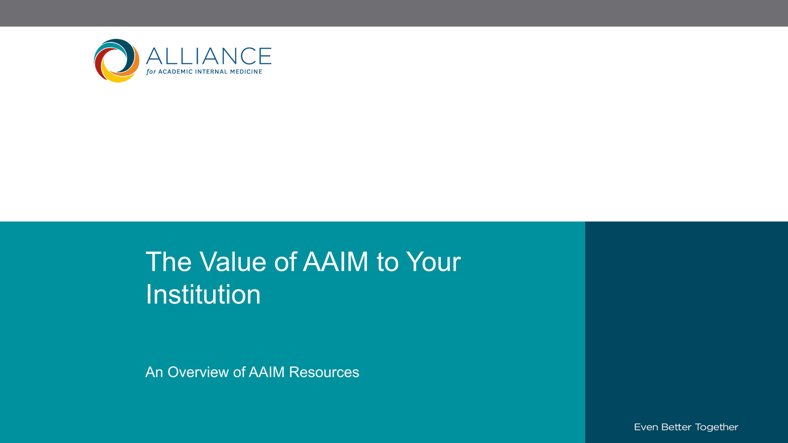 Value of AAIM to Your Department of Medicine... - Flipsnack