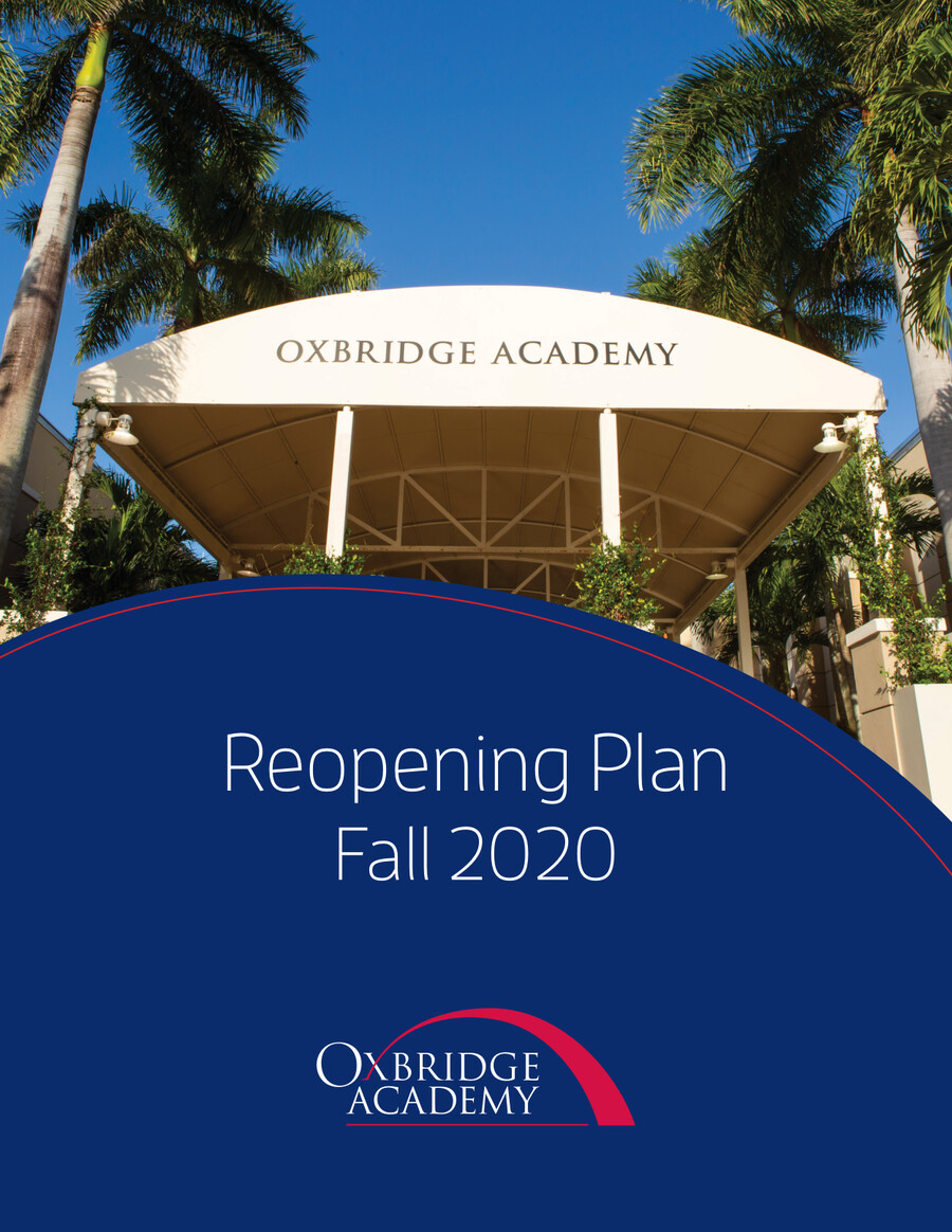 Oxbridge Academy Reopening Plan Fall 2020 by Oxbridgeacademy3151 ...
