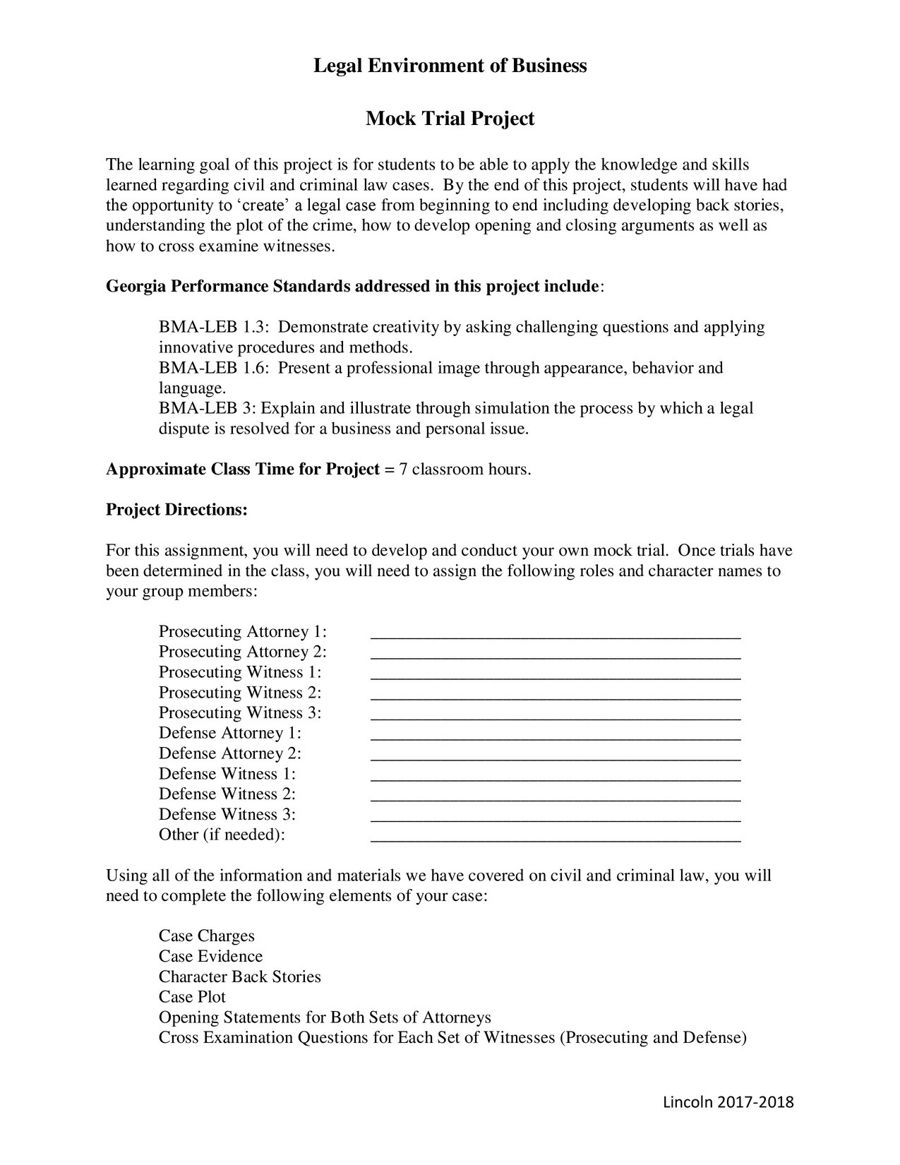 Mock Trial Project by lumpkin - Flipsnack