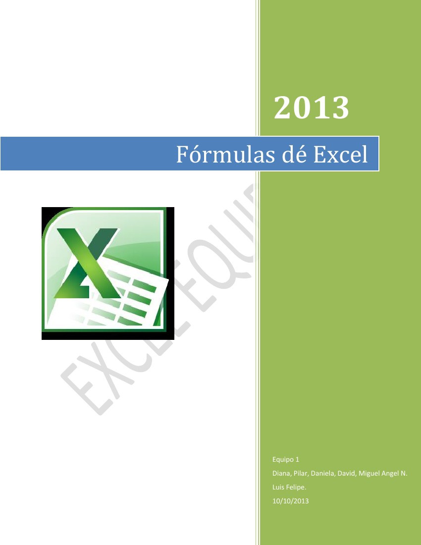 Formulas de Excel by Felipe Verduzco - Flipsnack