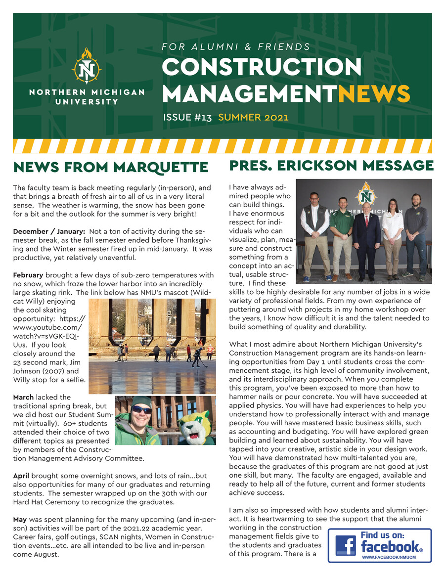 Construction Management Newsletter Summer 2021 by Northern... - Flipsnack