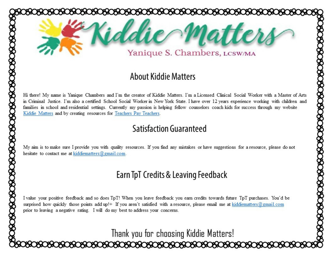 Changing Negative Self Talk Scenario Cards by Lorraine Macdonald ...