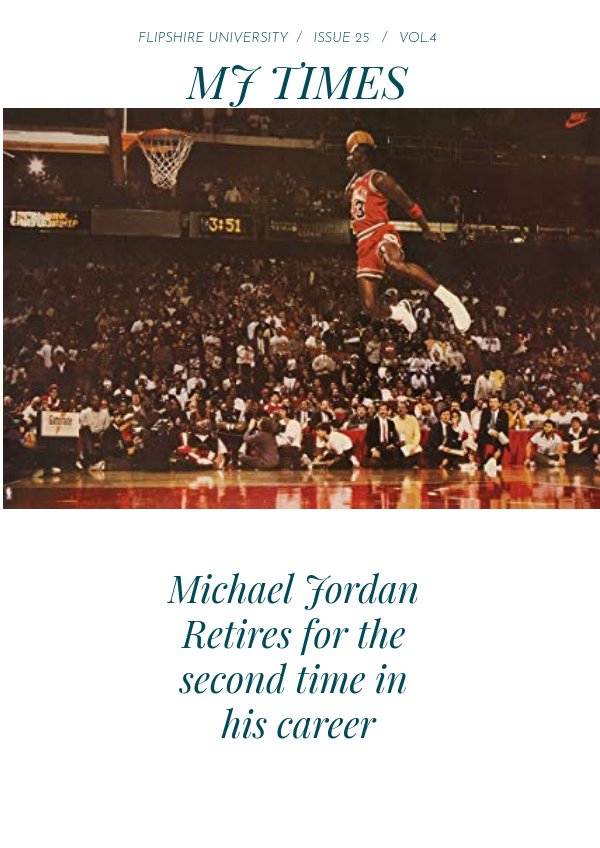 Michael Jordan Newspaper by Braden Simonsen - Flipsnack