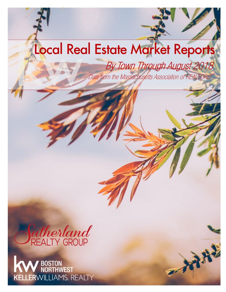 Local Market Real Estate Stats Thru August 2018 by Patty Sutherland ...