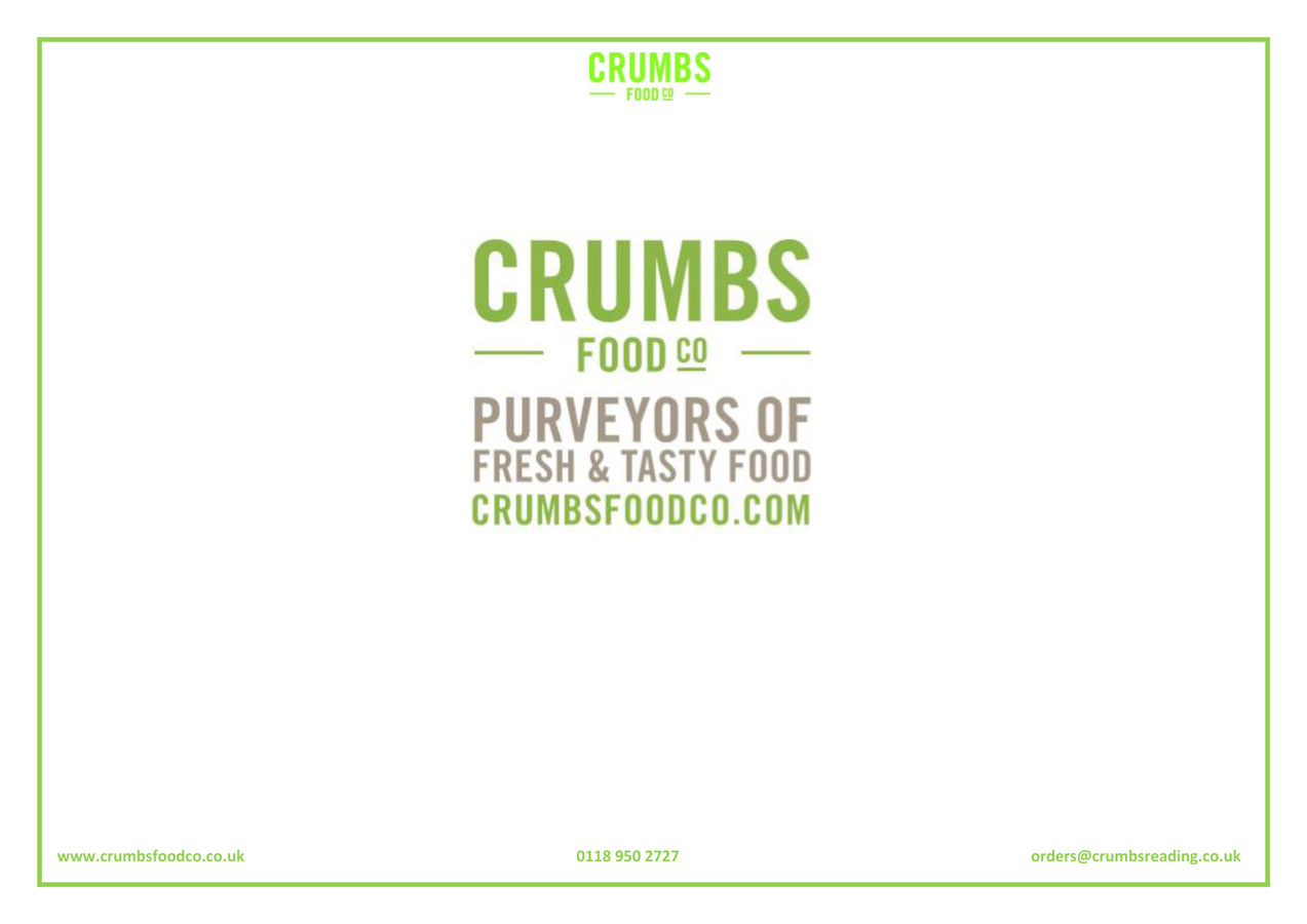 Crumbs Corporate Menu by Rick - Flipsnack