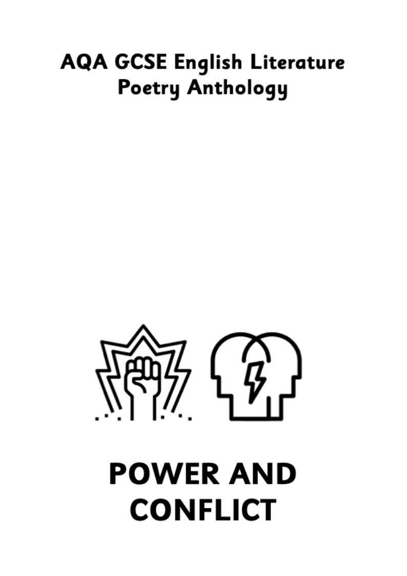 AQA Power and Conflict Poetry Anthology by Kirsty - Flipsnack