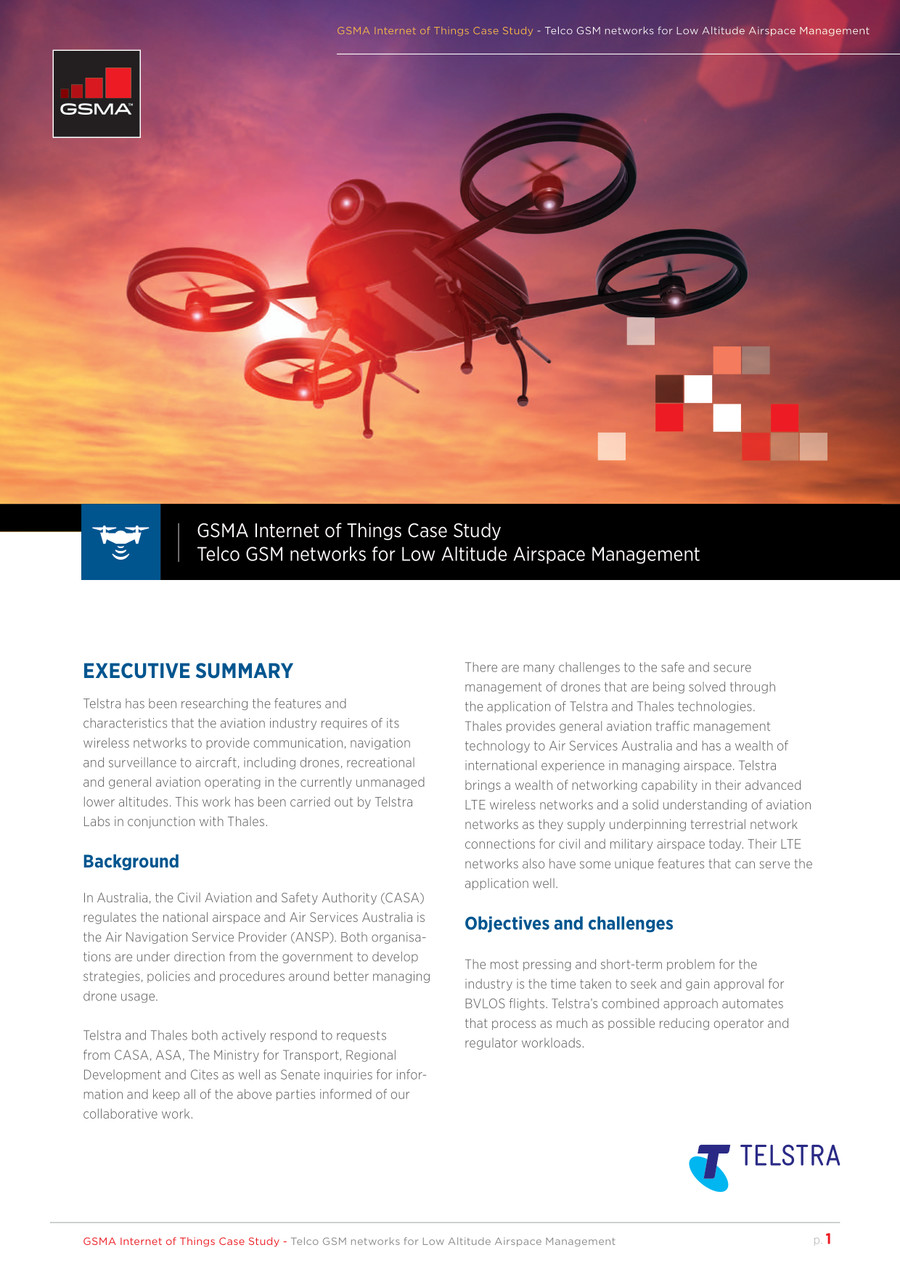 IoT Drones-Telstra-Case-Study by GSMA