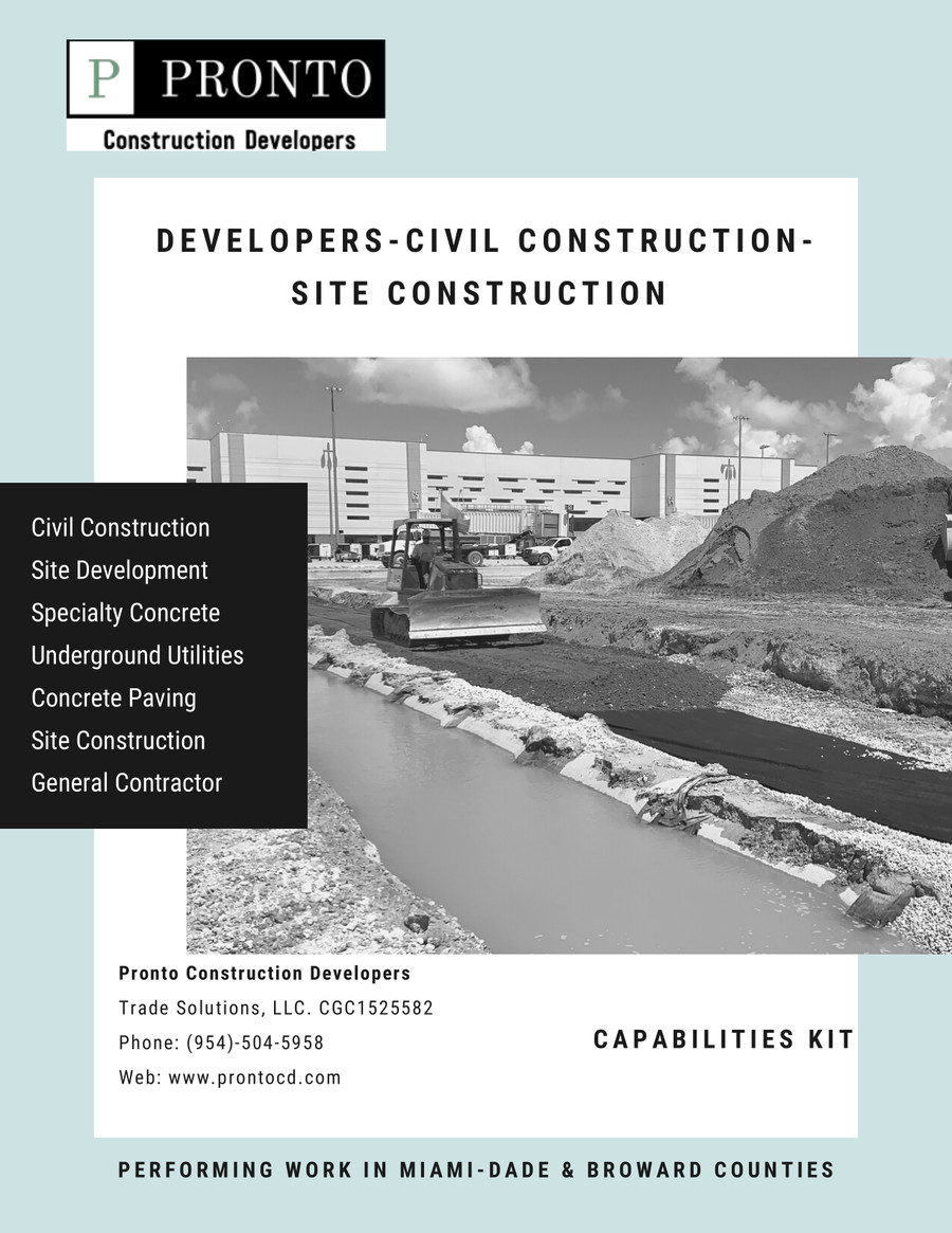 Pronto Construction Brochure by ITM SOLUTIONS LLC - Flipsnack