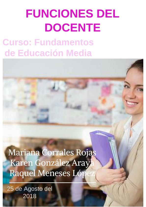 Funciones del Docente by Mariana - Flipsnack