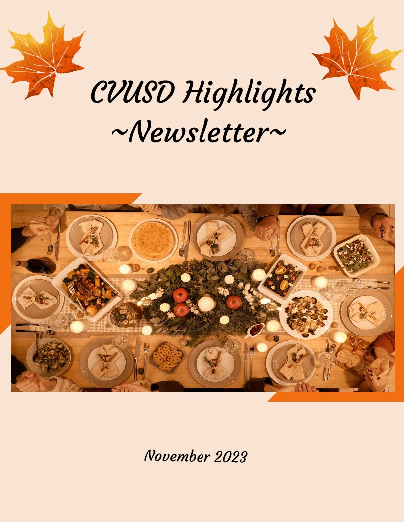 CVUSD Newsletter: November 2023 by Adianna Ortiz - Flipsnack