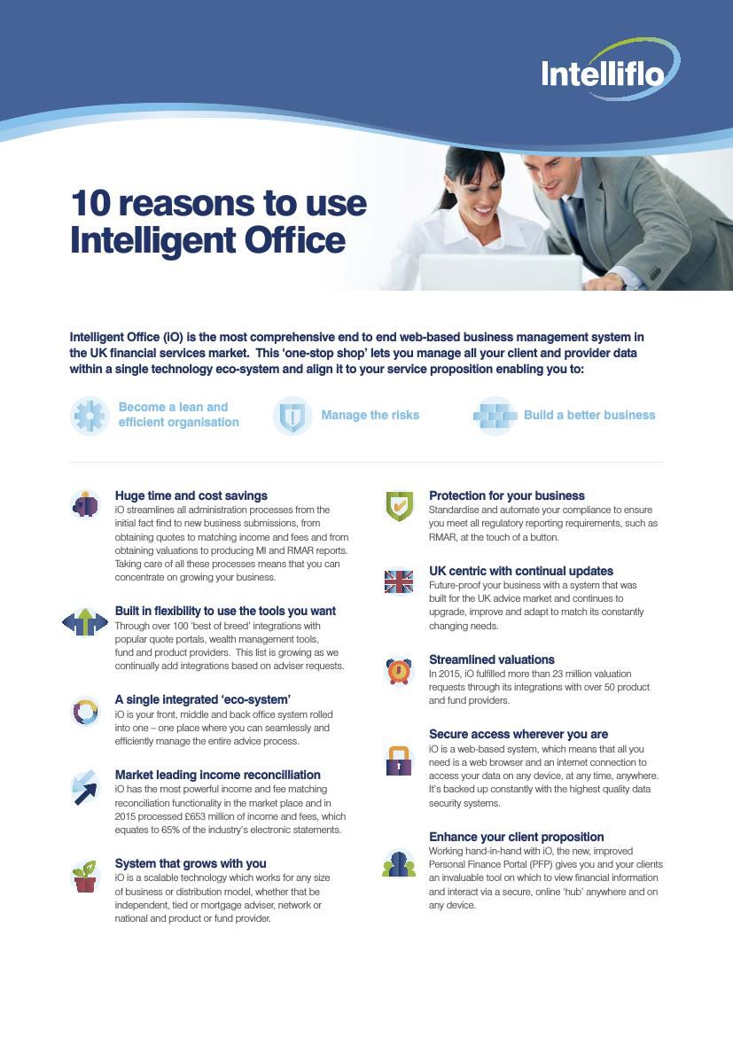 10_reasons_to_use_Intelligent_Office by Intelliflo - Flipsnack