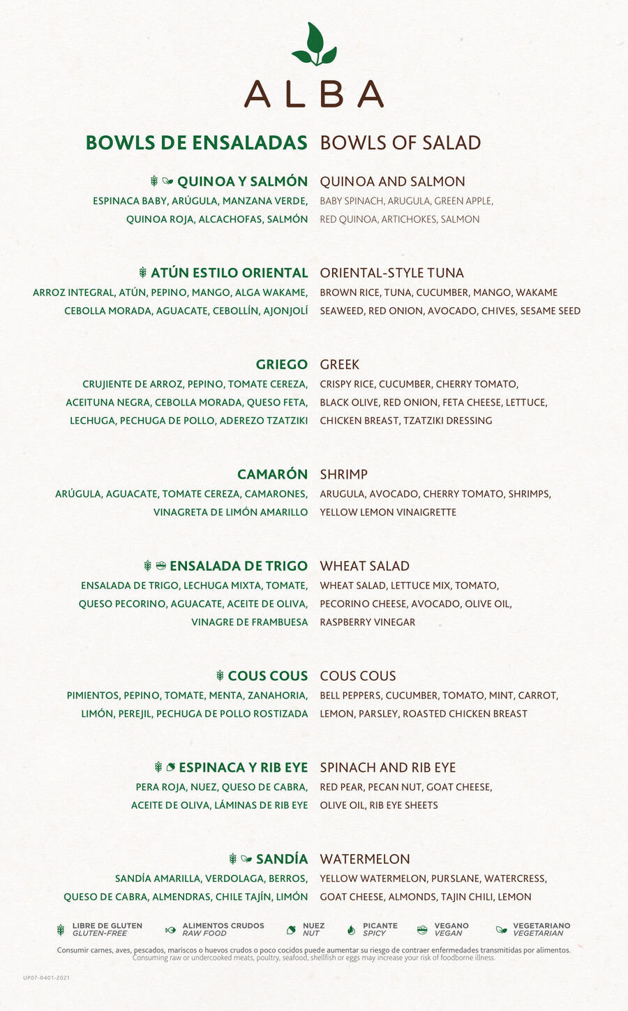 Menu Alba Lunch by ATELIER de Hoteles - Flipsnack