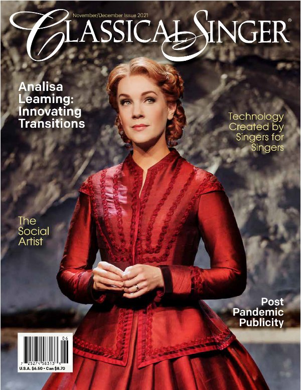 Classical Singer Magazine November/December 2021 by Alex Stoddard ...