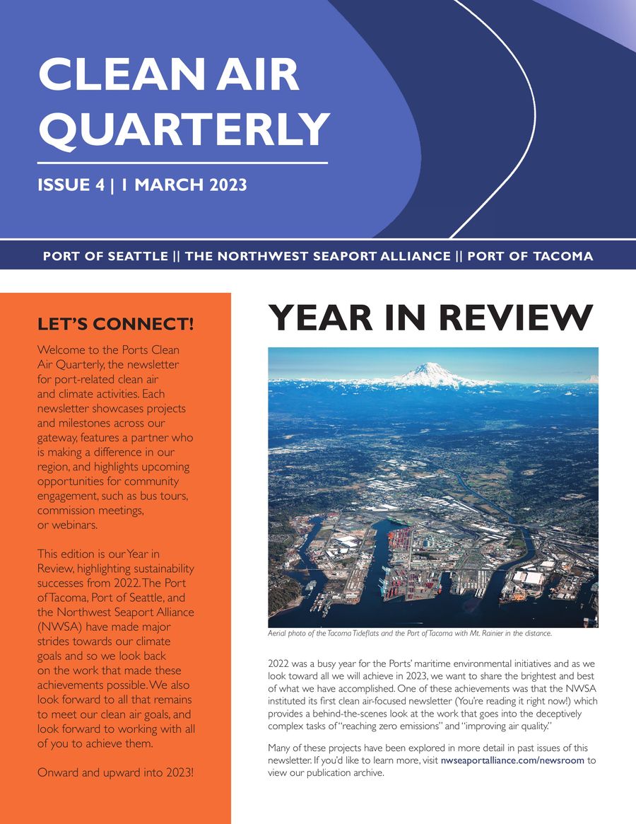 2023.Q1 NW Clean Ports Clean Air Quarterly by Leah Ammon - Flipsnack