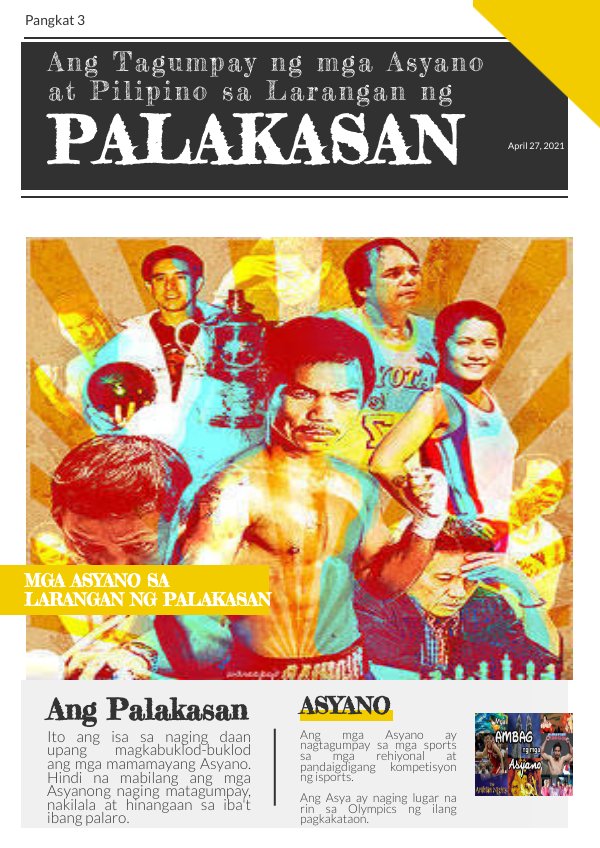 Ang Tagumpay ng mga Pilipino sa Larangan ng Palakasan by MIEL ...