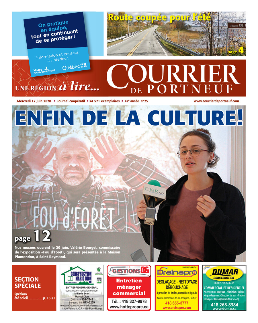 Courrier de Portneuf du 17 juin 2020 by Courrier de Portneuf - Flipsnack