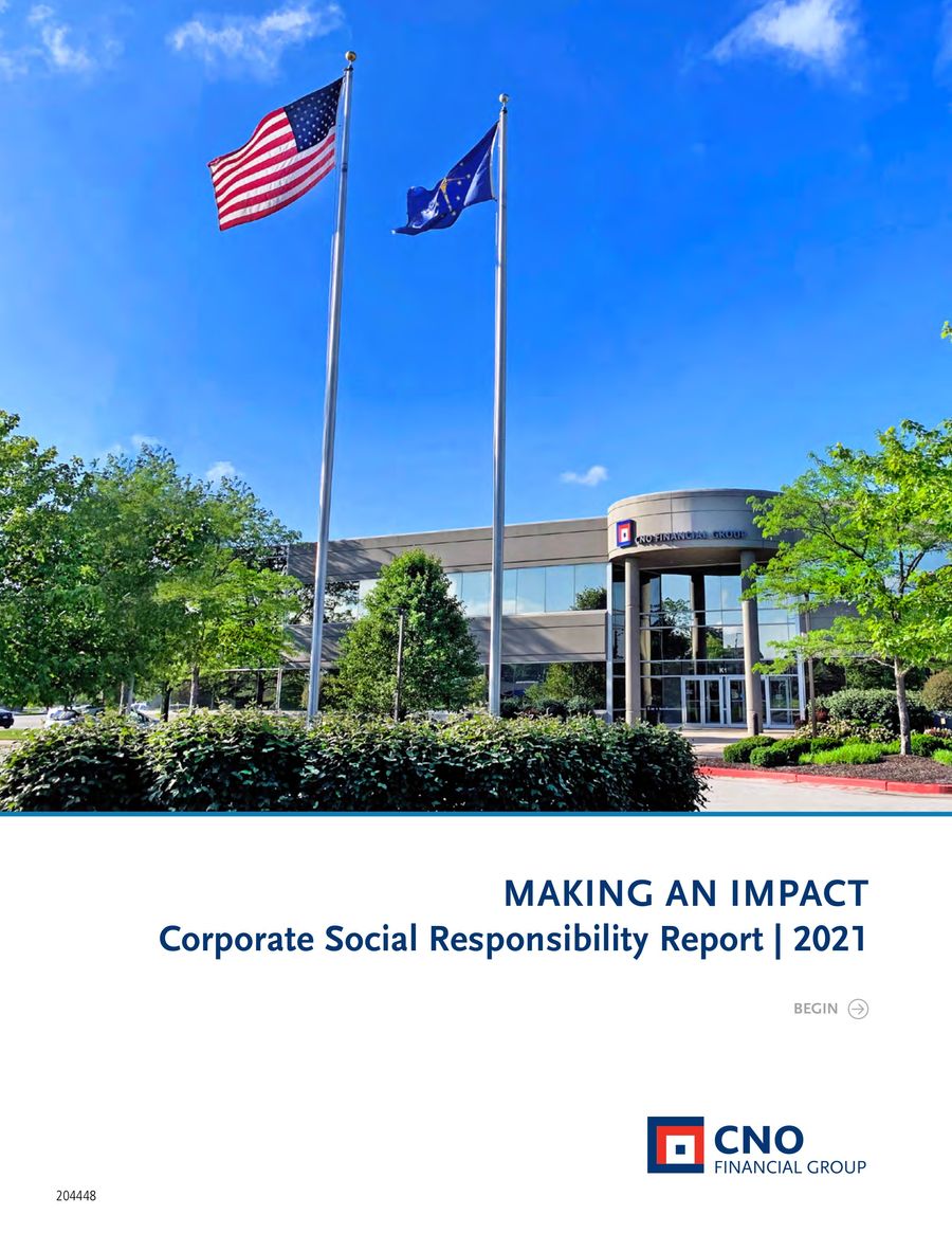 CNO Financial Group, 2021 ESG Report by CNO Financial Group - Flipsnack