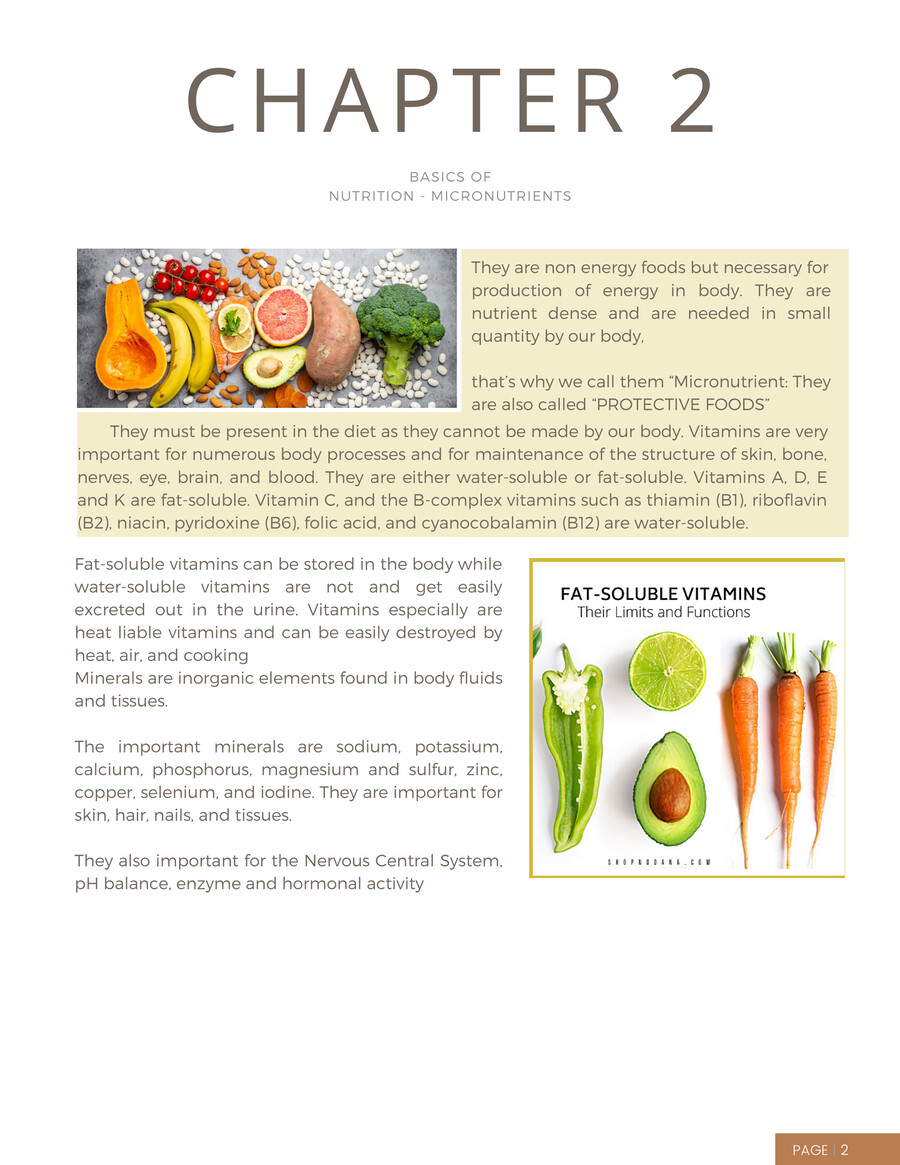 CHAPTER 2 BASICS OF NUTRITION - MICRONUTRIENTS They are non by Rosanna Mae Piodena - Flipsnack