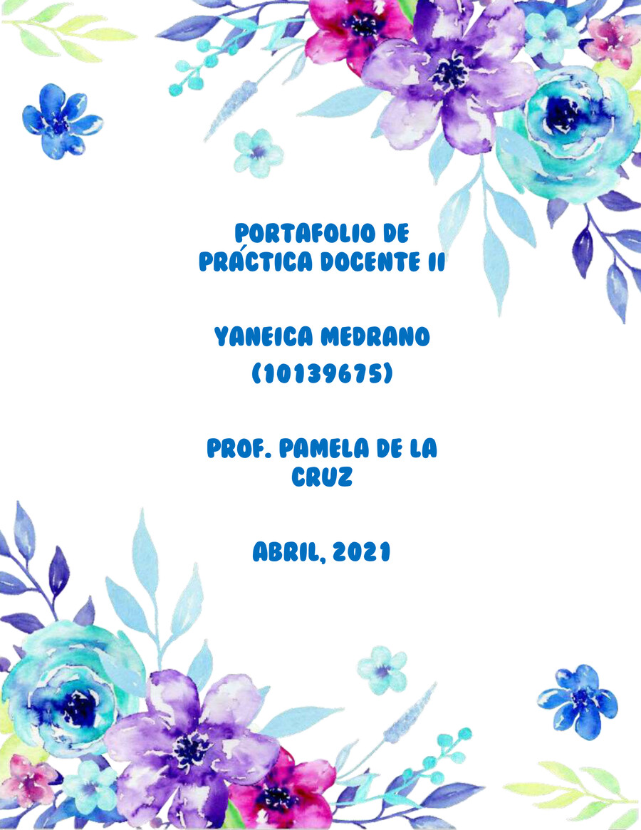 Portafolio de Práctica Docente II by Medrano Santana - Flipsnack