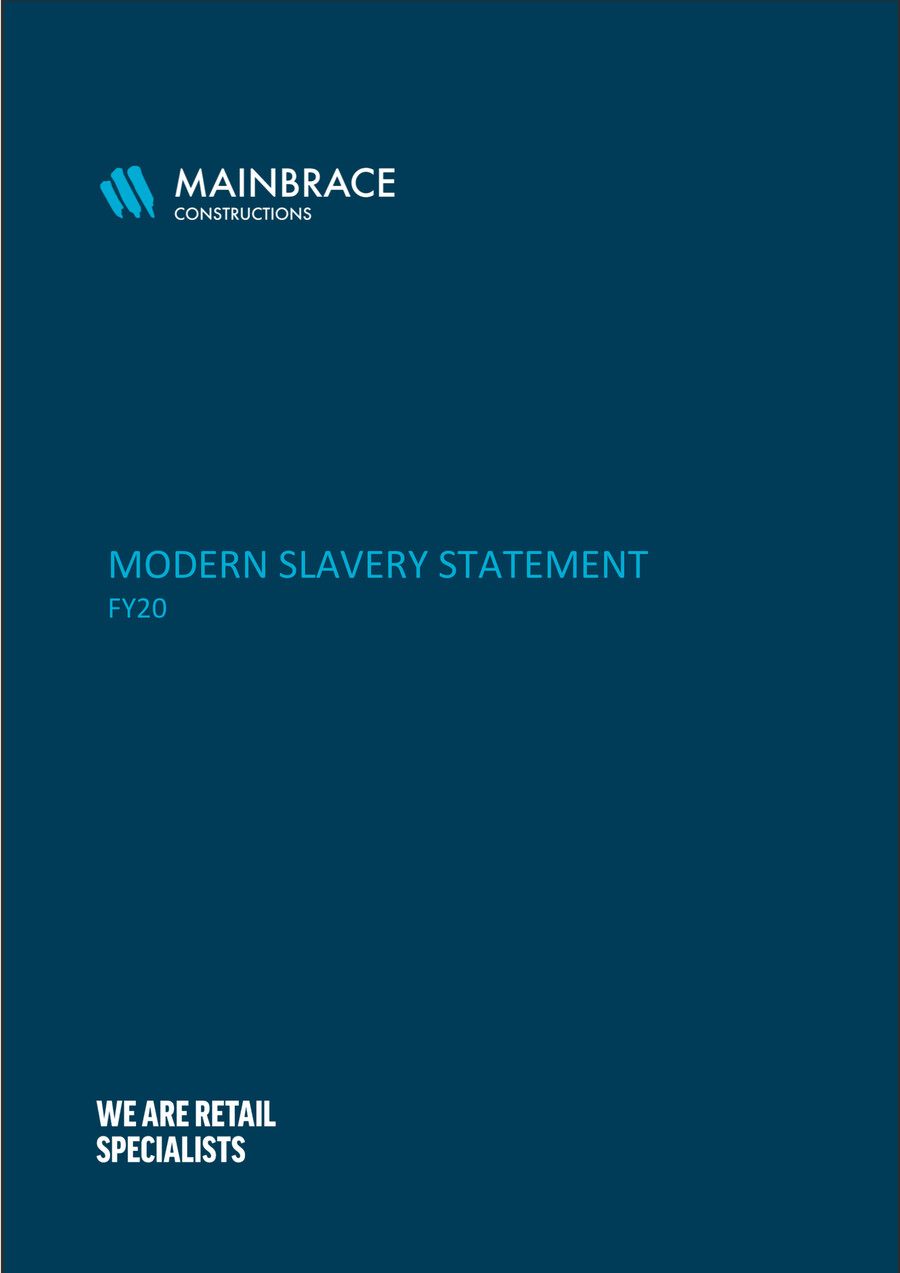 FY20 Modern Slavery Statement by Mainbrace... - Flipsnack