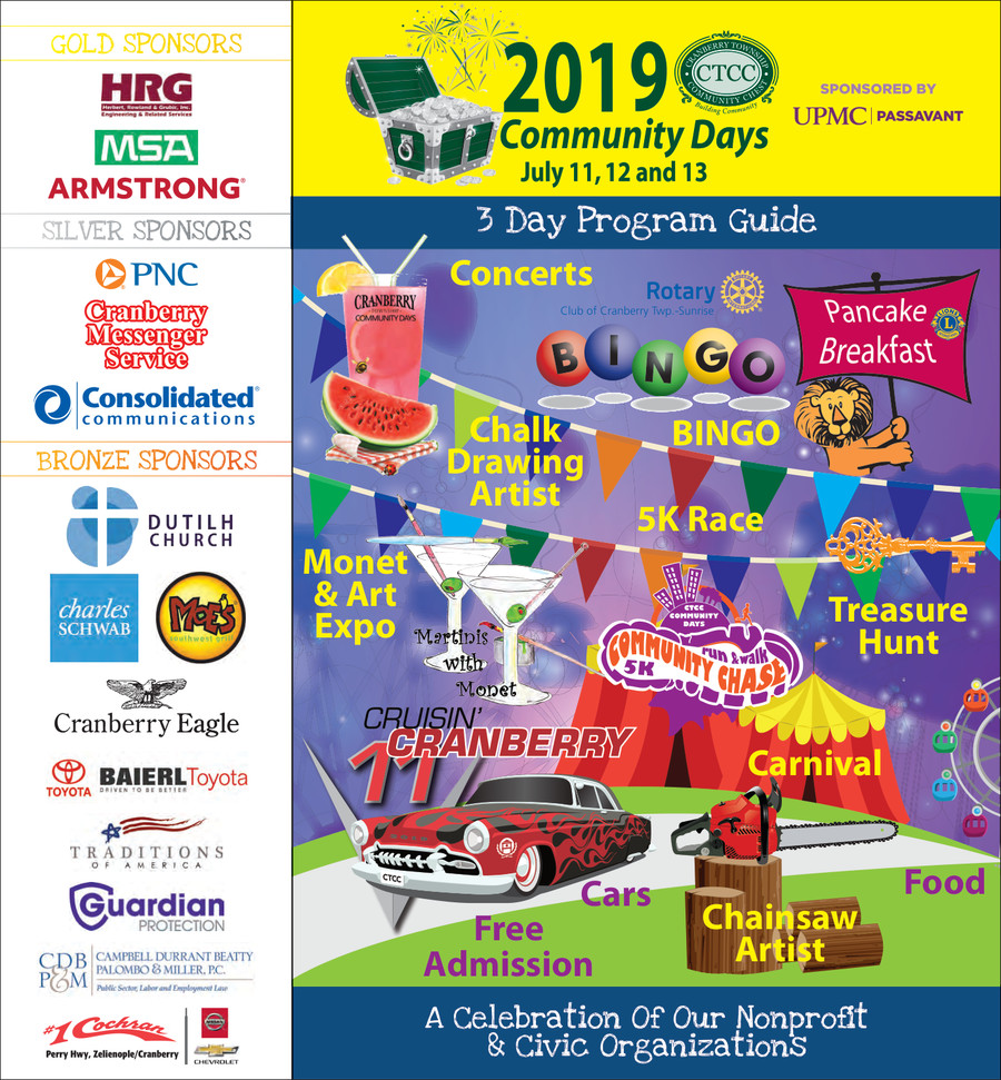 2019 CTCC Community Days Program Guide by Cranberry Township - Flipsnack
