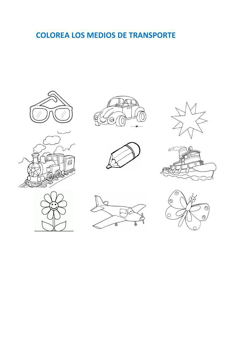 COLOREA LOS MEDIOS DE TRANSPORTE by martha - Flipsnack