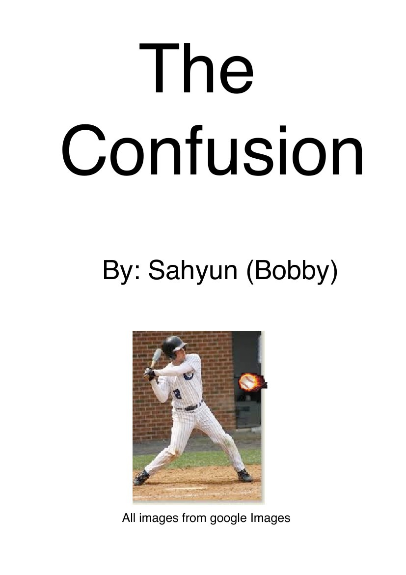 The Confusion (Realistic Fiction) (Writing) by Sahyun - Flipsnack