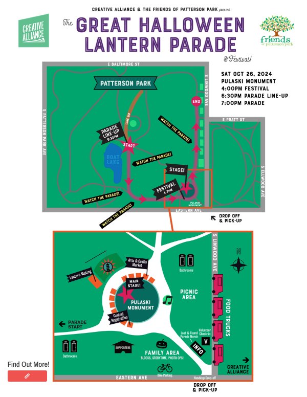 2024 Great Halloween Lantern Parade Festival Maps by Creative Alliance ...