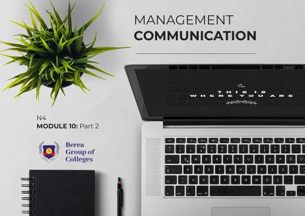 MANAGEMENT COMMUNICATION N4 Module 10: Part 2 by E-Publishing - Flipsnack