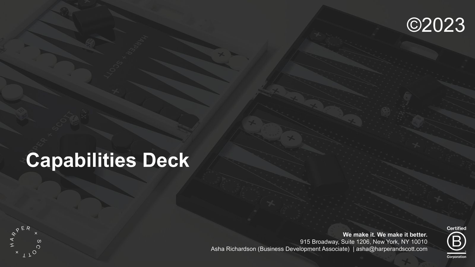 New General Capabilities Deck by Harper + Scott - Flipsnack
