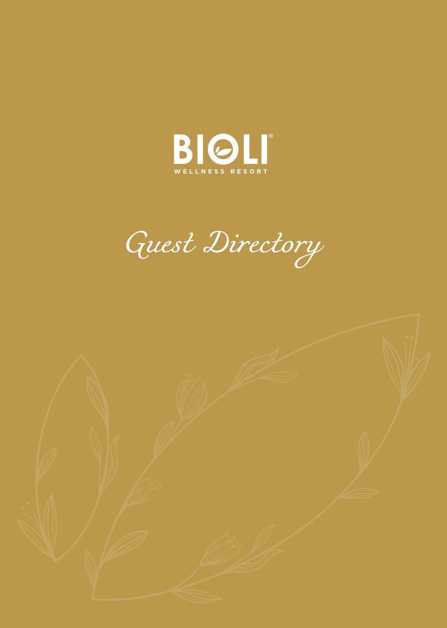 Bioli Guest Directory by Bioli Wellness... - Flipsnack
