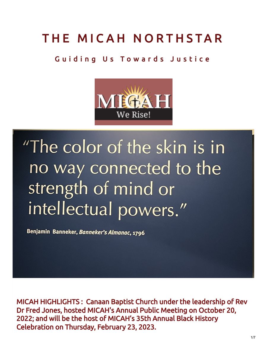 THE MICAH NORTHSTAR_ Guiding Us Towards Justice by MICAH MKE - Flipsnack
