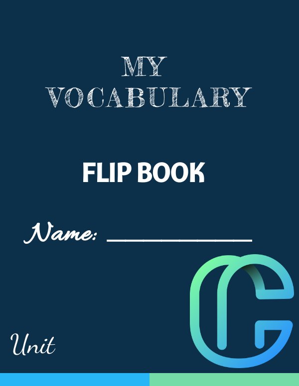 Vocabulary Flip book Template by Irma Reyes - Flipsnack