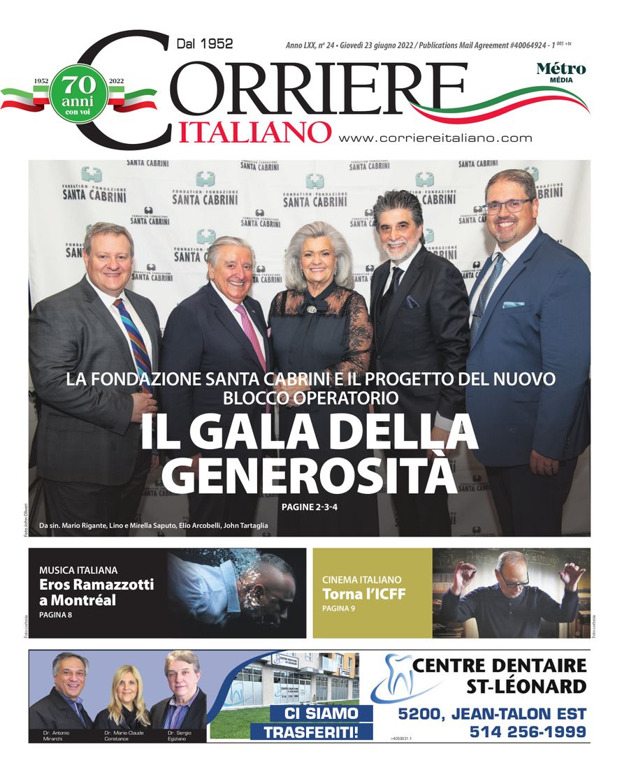 Corriere Italiano - 23 juin 2022 by Metro Media - Flipsnack