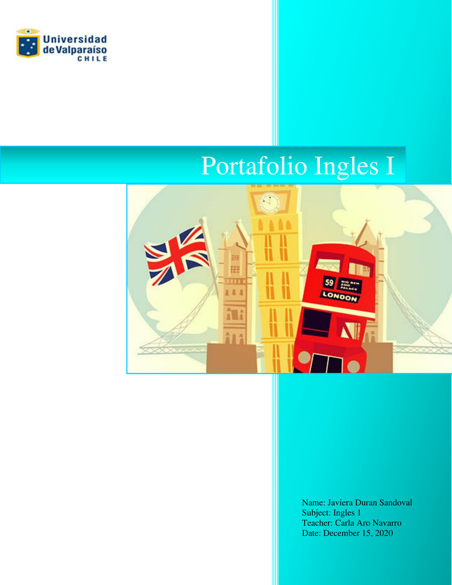 Portafolio de Ingles I Javiera Duran by JAVIERA SOLANGE... - Flipsnack